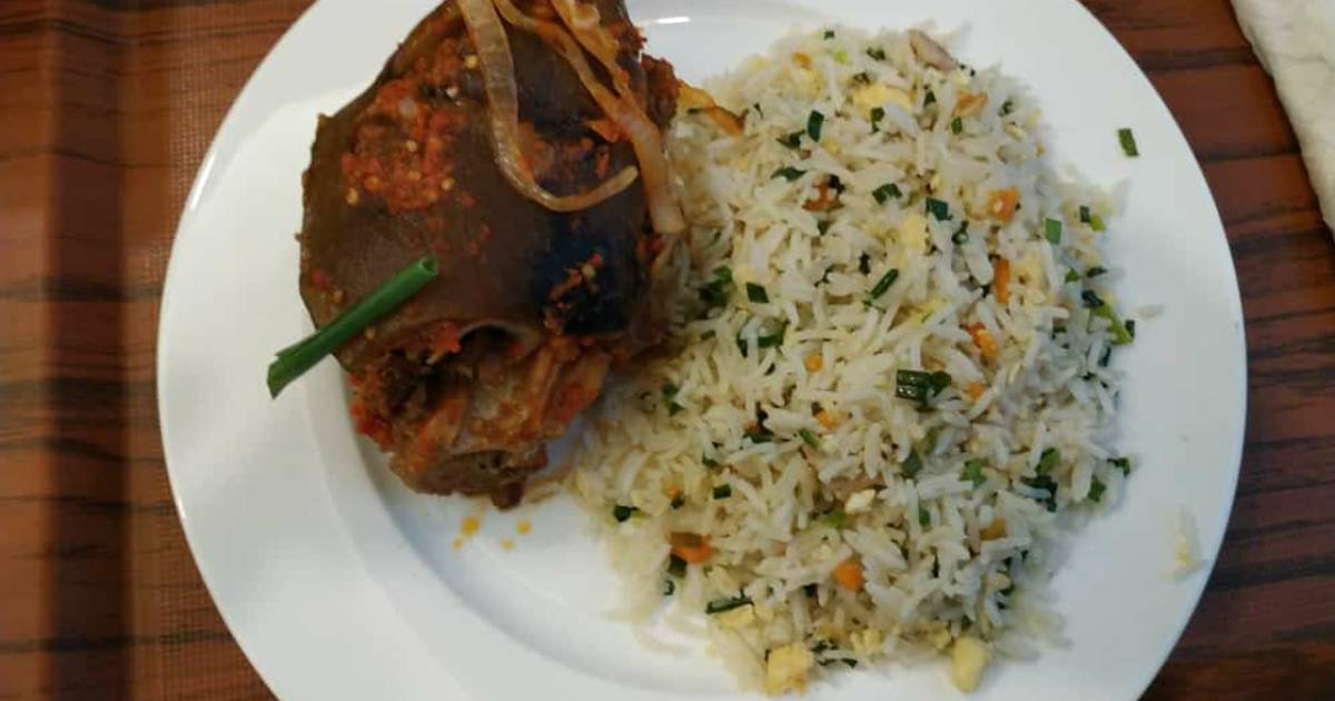 Stir fry rice and goat meat Recipe by Christy - Cookpad