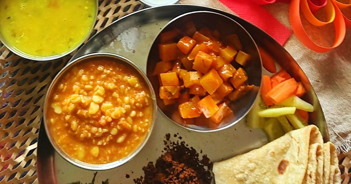 Gavran Veg Lunch Thali Recipe by Suchitra S(Radhika S) - Cookpad