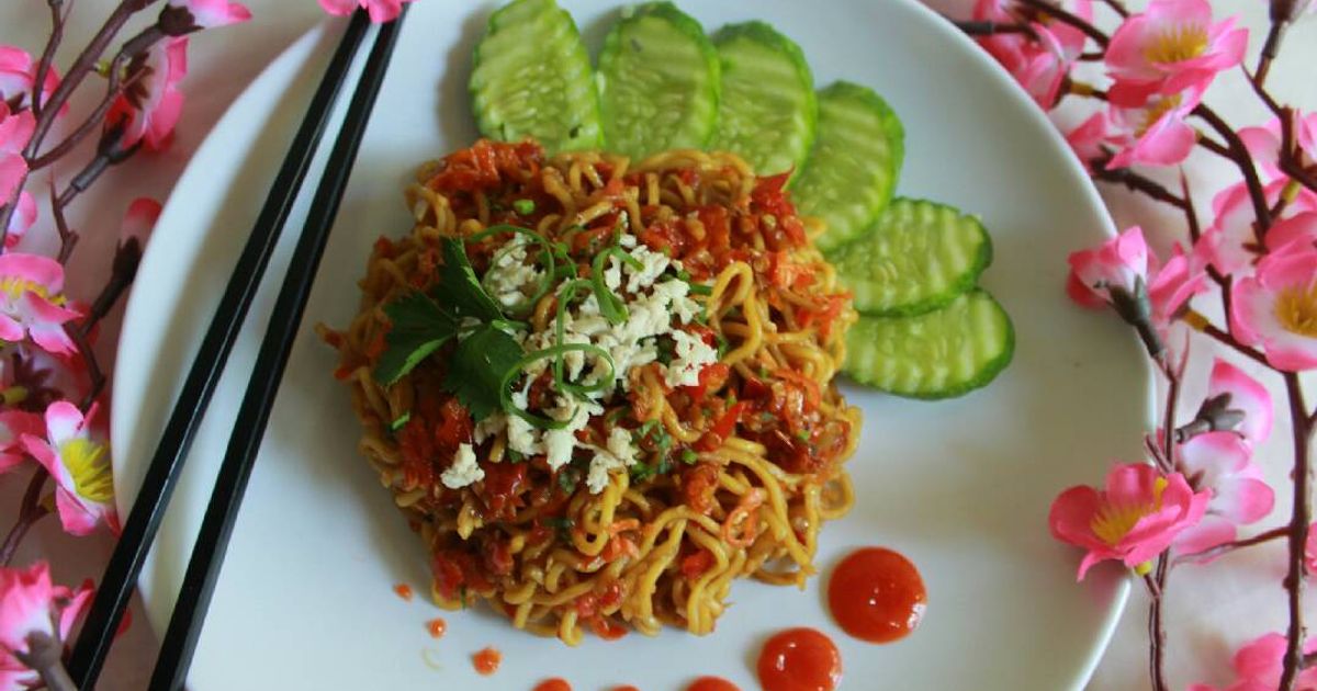 Resep mie jebew tanpa ayam rumahan enak dan mudah - Cookpad