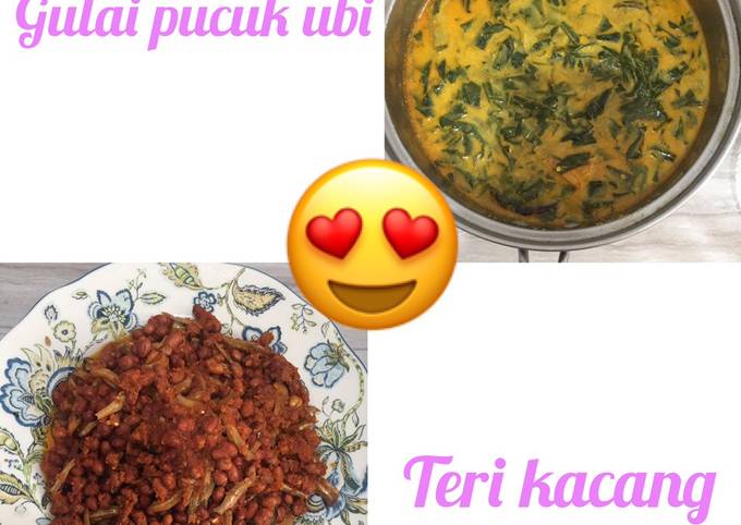 Resep Gulai pucuk ubi & teri kacang oleh put putr - Cookpad