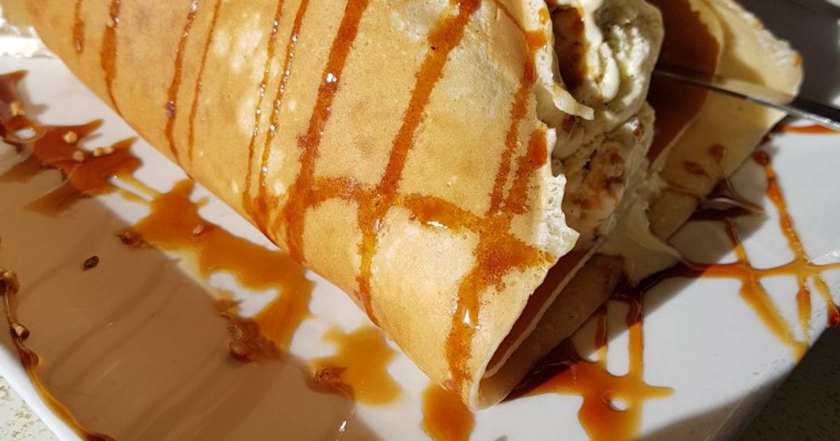 Crepas con helado - 21 recetas caseras- Cookpad