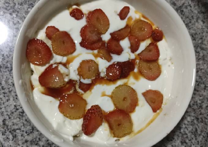 Postre con yogurt griego Receta de Hortensia - Cookpad