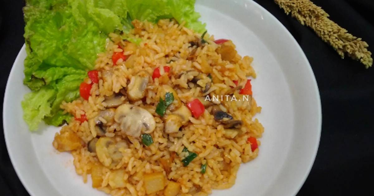 Resep Nasi Goreng Kikil-Jamur oleh Anita.N - Cookpad