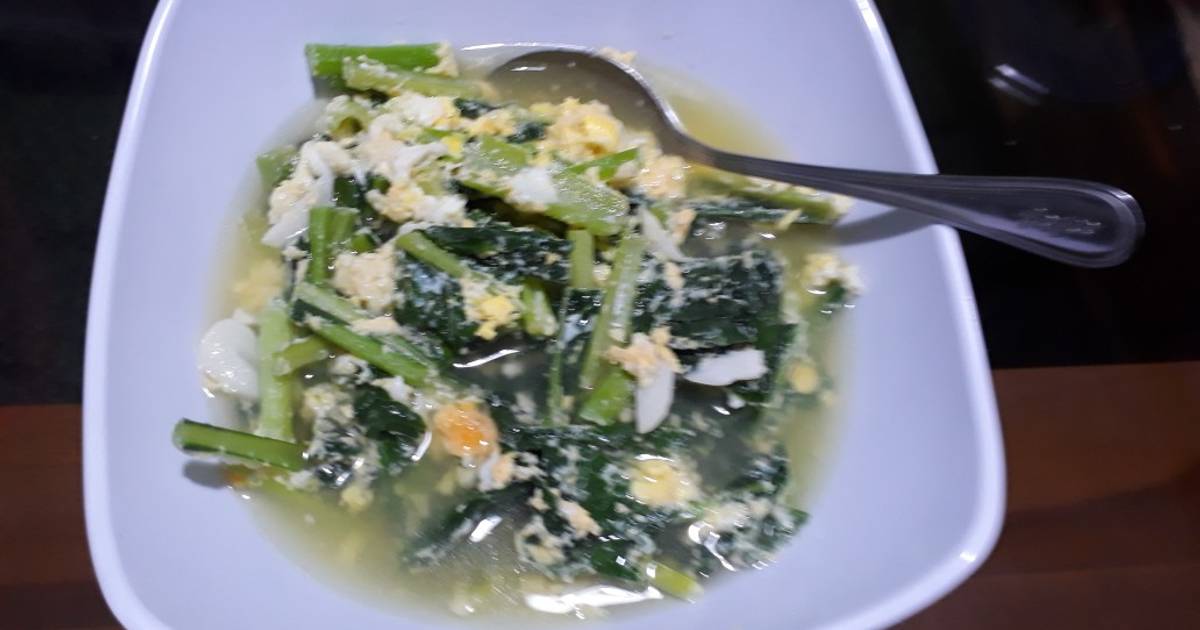Resep Kuah caisim telur simpel oleh Lina Arawati - Cookpad