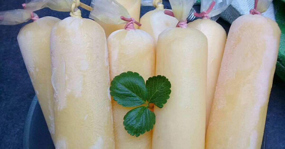 Resep Es lilin jeruk susu oleh Mama Queen - Cookpad