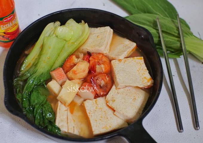 Resep #127 Budae Jjigae/Steamboat Homemade oleh Ahyani - Cookpad