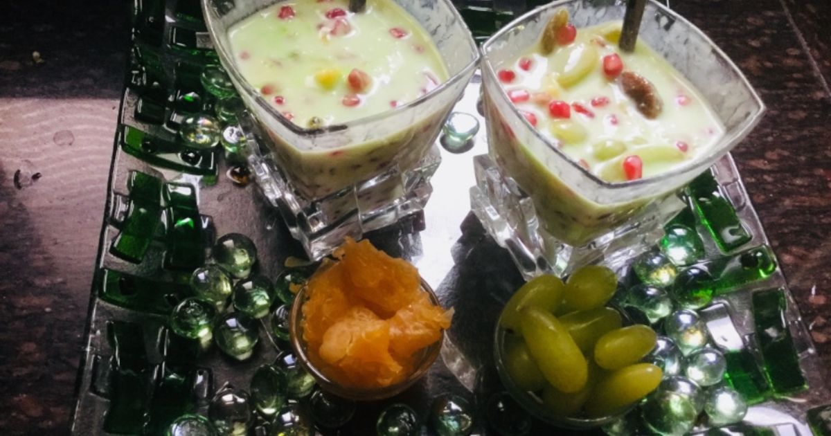 Khus Mixed Fruit Yogurt Recipe by Sadhana Mohindra - Cookpad