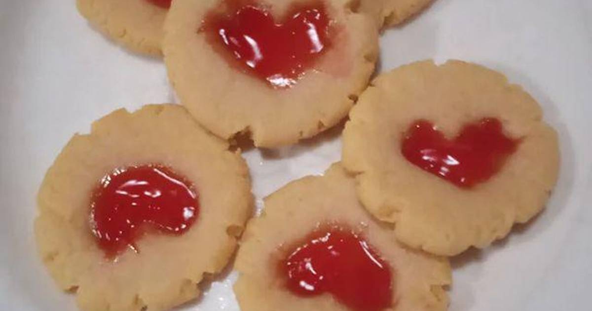 30 resep kue love selai strawberry enak dan mudah - Cookpad