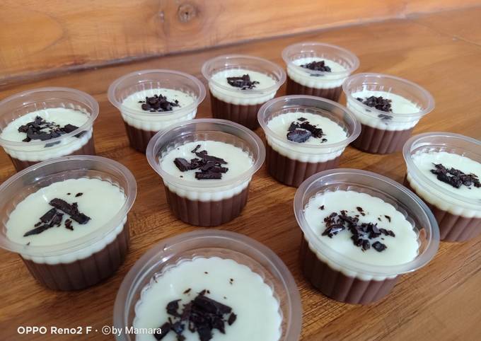 Resep Pudding coklat with vla oleh Mamara - Cookpad