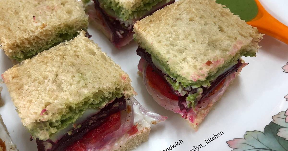 Vegetable Sandwich (Bombay Sandwich) Recipe by Rosalyn_Kitchen - Cookpad