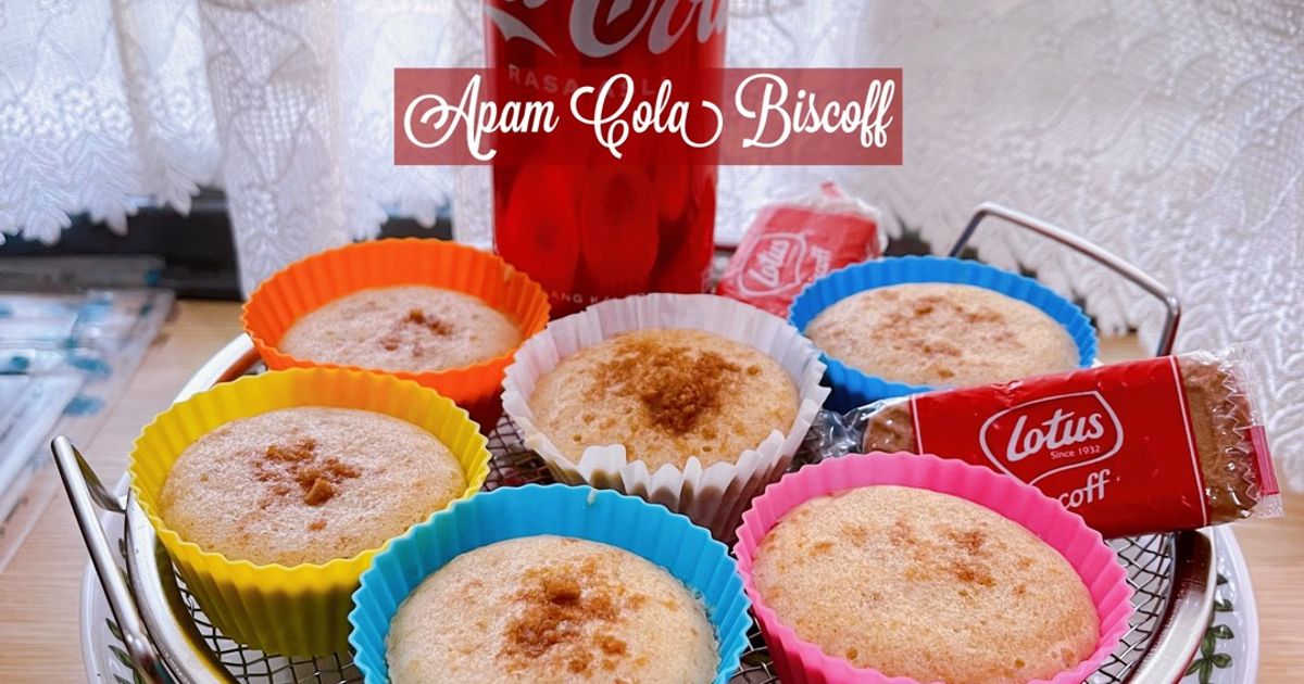Resipi 👩‍🍳Apam Cola Biscoff oleh Mahadiah - Cookpad