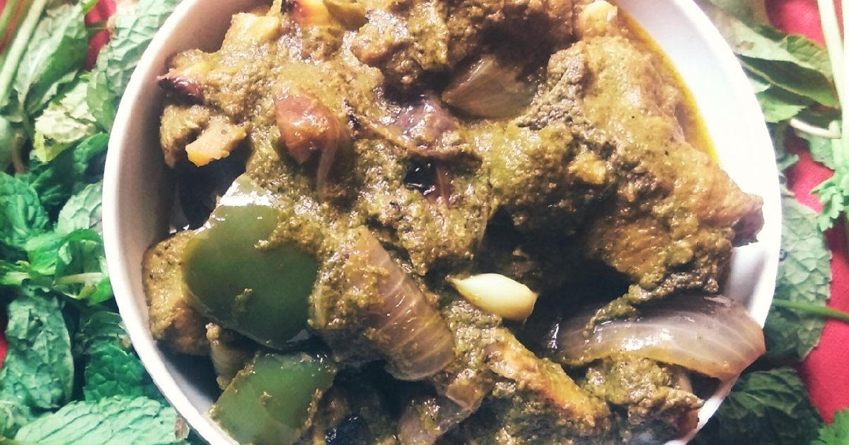 Capsicum Chicken Mint Gravy Recipe by Bhuvana Selvaraj - Cookpad