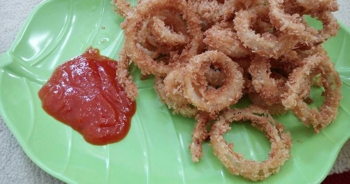 Resep Onion Ring Crispy oleh Putrilestari - Cookpad