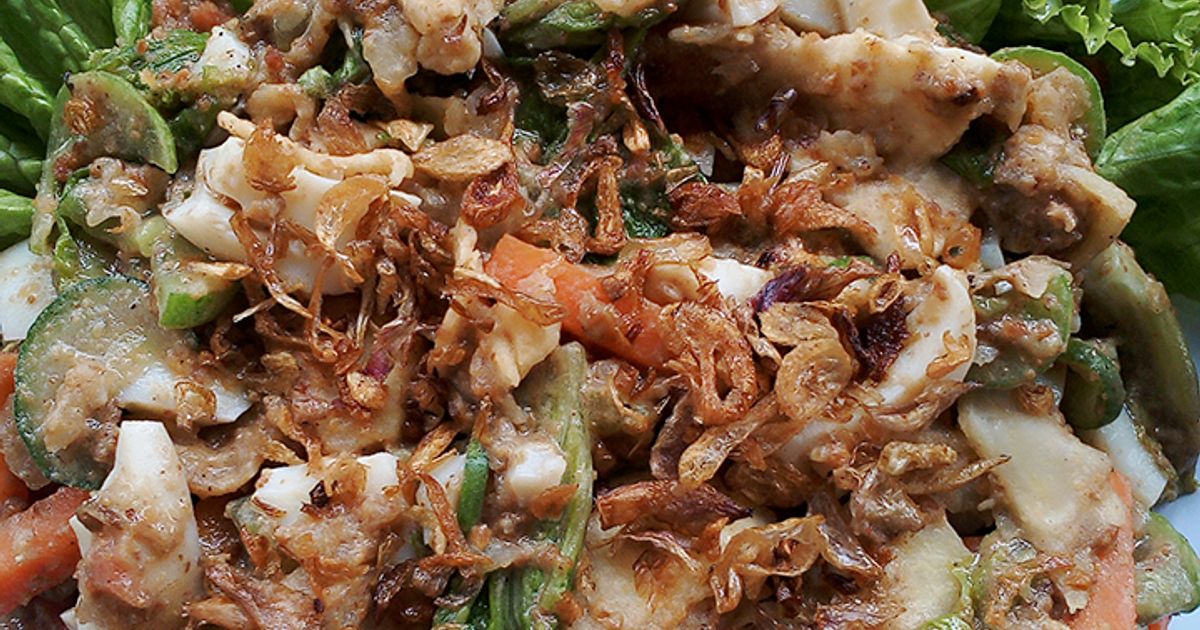 Resep Selada/Salad Padang Kuah Kacang Enak oleh Henni Diana - Cookpad