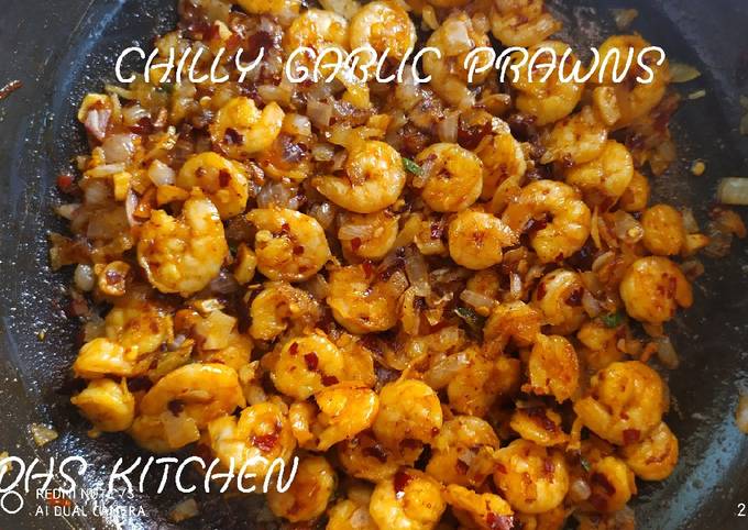 Chilli Garlic PRAWNS Recipe by DHS KITCHEN - Cookpad