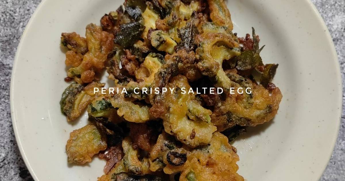 Resipi Peria Crispy Salted Egg oleh Nur Nadiah - Cookpad