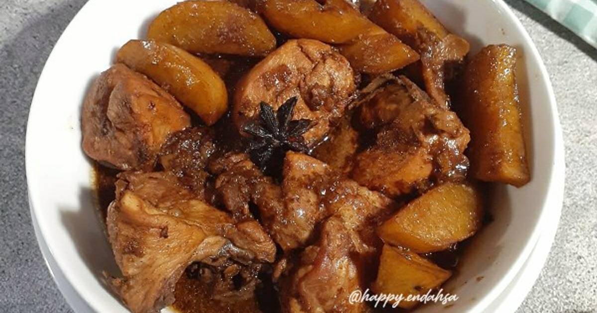 Resep Semur Ayam Kecap Berempah oleh Happy Endahsa (Happy End) - Cookpad