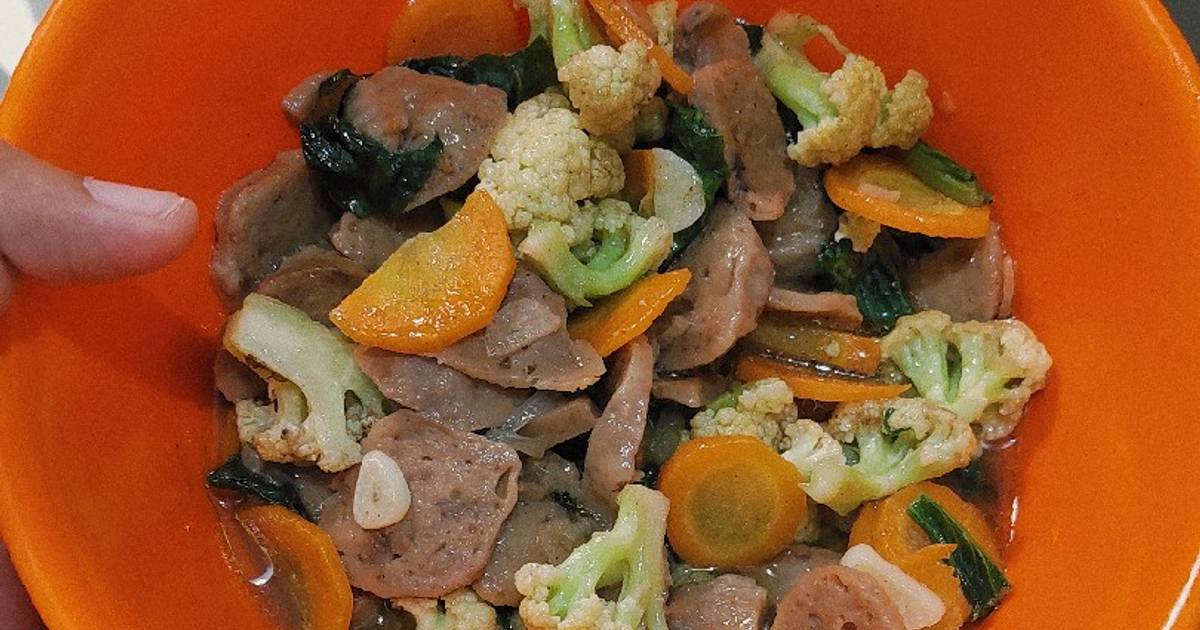 Resep Capcay Kembang kol Baso Wortel oleh Kartika Merliana - Cookpad