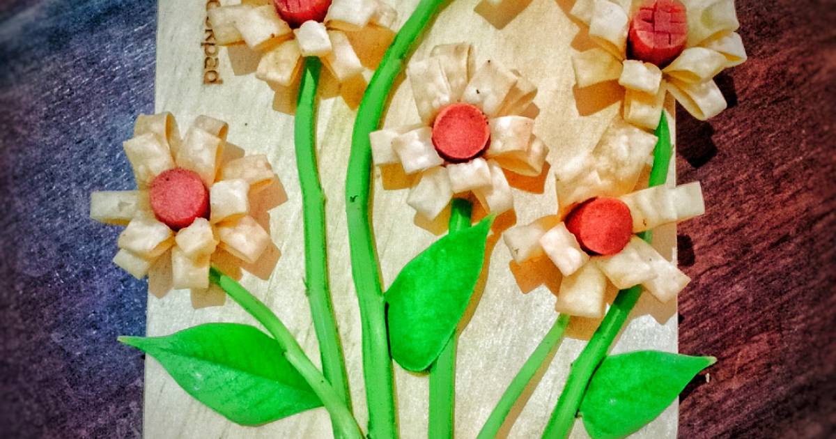 89 resep kreasi kulit pangsit sosis bunga enak dan mudah - Cookpad