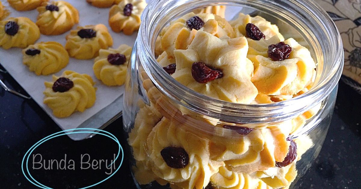 Resep Kue Semprit Kismis oleh Bunda Beryl - Cookpad