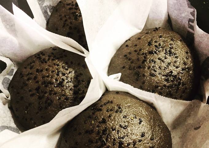 Pan bao con tinta de calamar Receta de Sarita Tkt- Cookpad