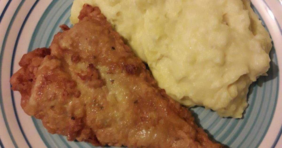 Merluza frita con puré Receta de Dayhanne- Cookpad