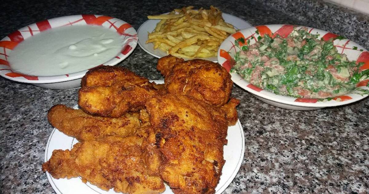 طريقة عمل بروستيد ومثومة وسلطة طحينية 😍 على اصولها بطريقة سهلة وسريعة ...