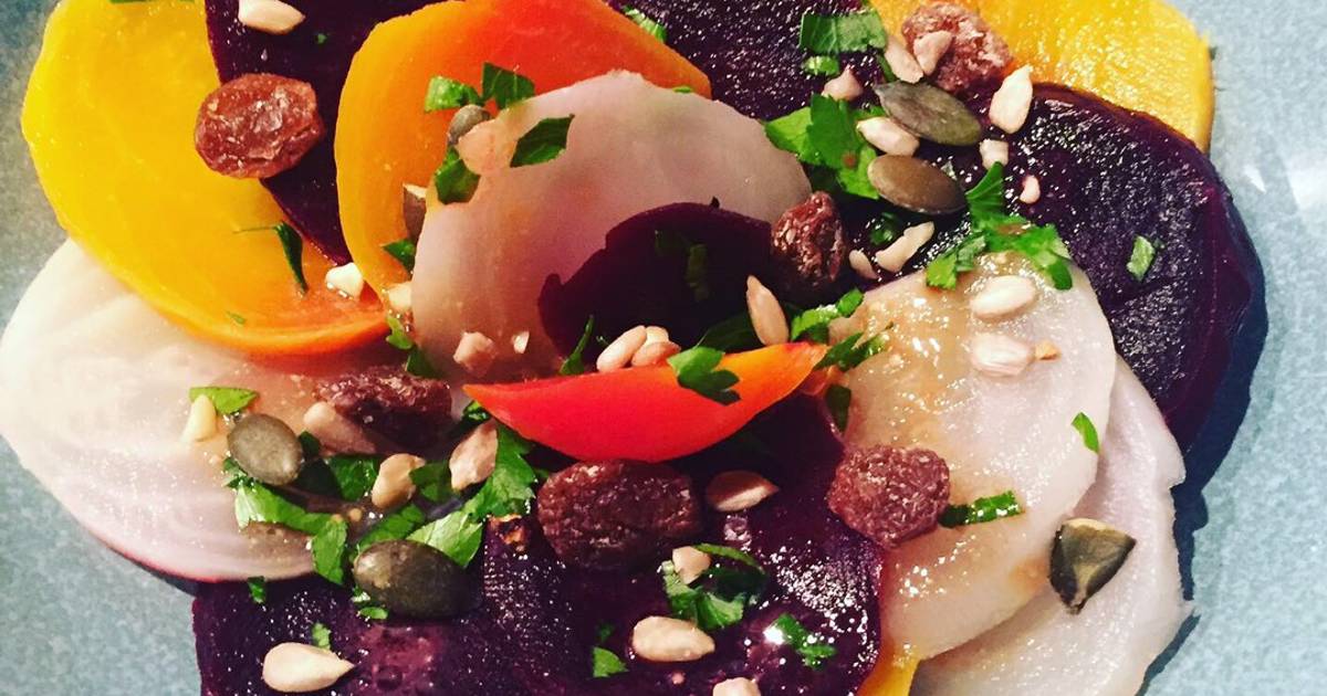 Salade de betterave 3 couleurs de la_patronne_en_cuisine - Cookpad