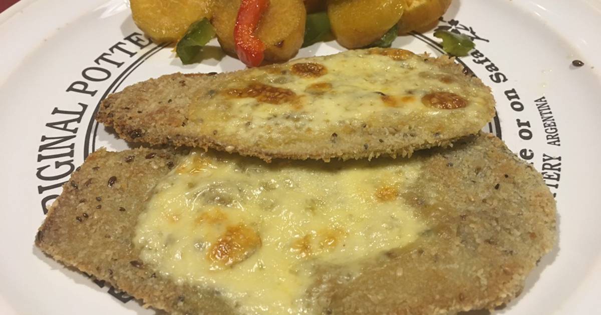 Milanesa de berenjena con batatas Receta de MaLaRu- Cookpad