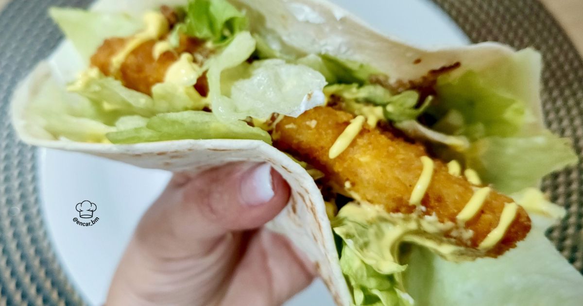 Taco De Finger De Pollo Con Salsa De Mango Y Curry Receta de Encar- Cookpad
