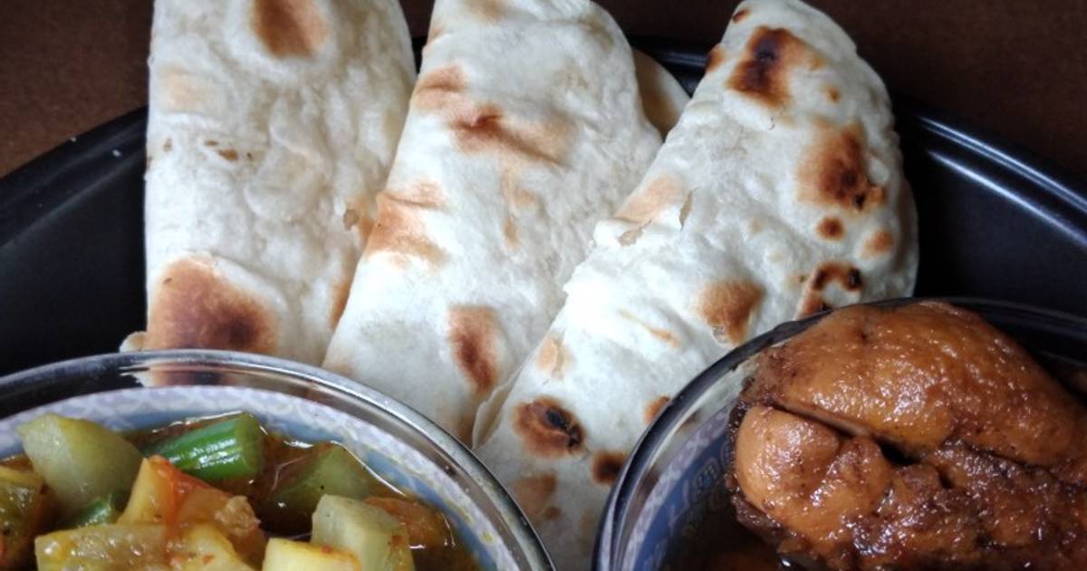 Resep Roti capati (tepung terigu) oleh Nur Baeti - Cookpad
