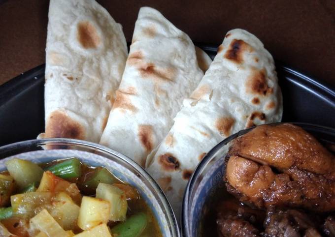 Resep Roti capati (tepung terigu) oleh Nur Baeti - Cookpad