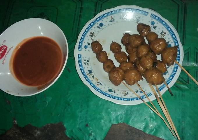 Resep Sate Bakso Bakar oleh Ree Rizma - Cookpad