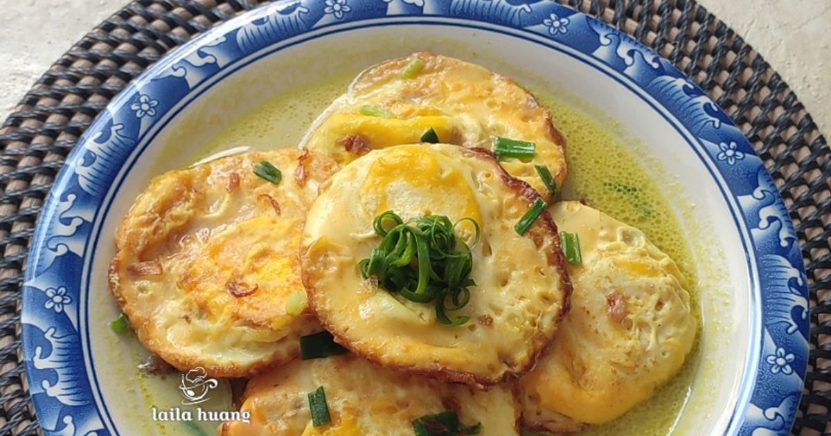 Resep Telor Ceplok Kuah Santan oleh Laila_Huang - Cookpad