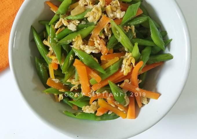 Resep Tumis Buncis Wortel Telur oleh Cony Septiani - Cookpad