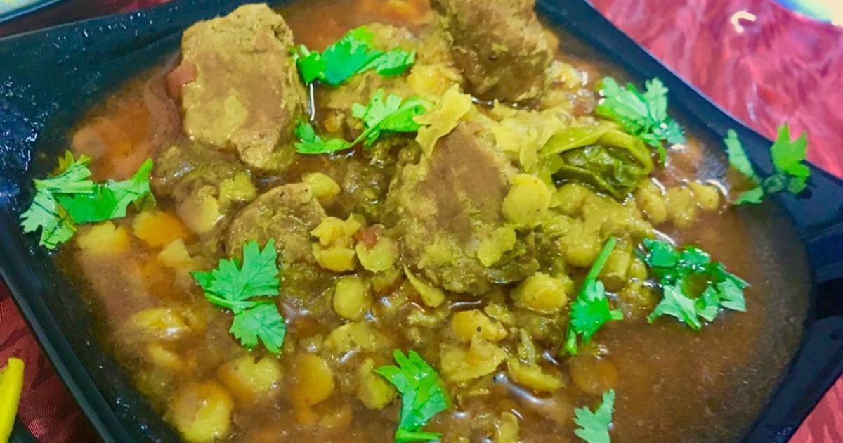3 Spices Channey Ki Daal Gosht Recipe by Erum Ahmed - Cookpad