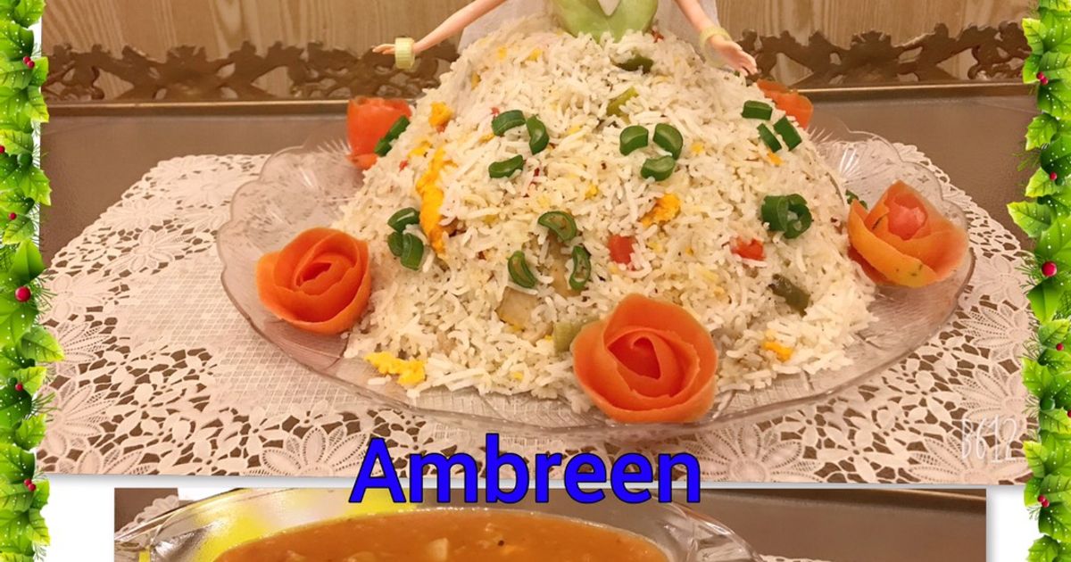 Egg Fried Rice Doll With Chicken Manchurian Recipe by Ambreen Mehmood ...