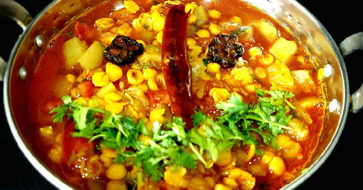 Lauki Chana Dal Sabzi Bottle Gourd Chana Dal Sabzi Recipe by Manisha ...