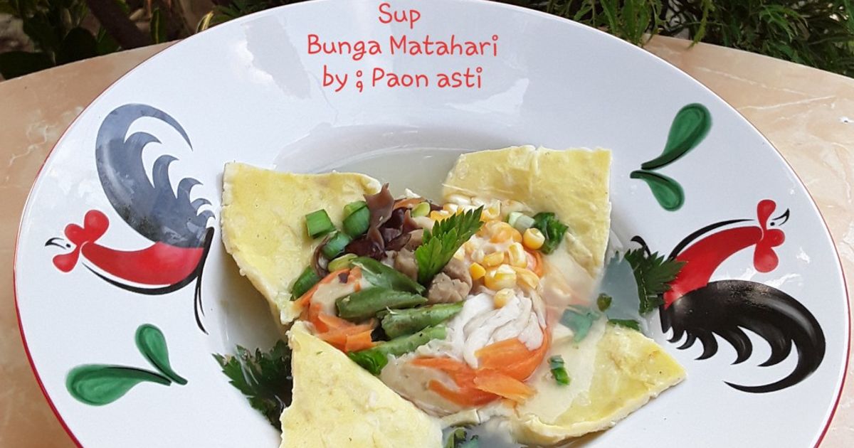 Resep Sup (Sop) Bunga Matahari Khas Solo oleh asti - Cookpad