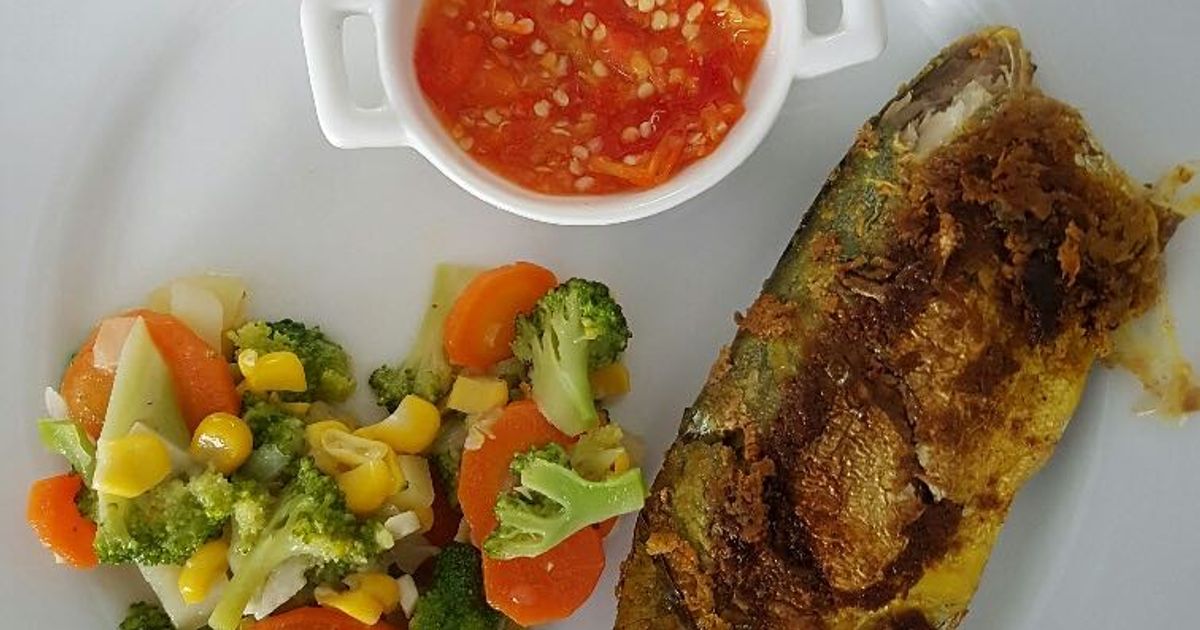 Resep Southbeach Diet Makan Malam Phase I Ikan Kembung Tumis Sayur Sim ...