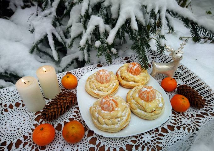 Воловани з мандаринами і сирним кремом - покроковий рецепт з фото ...