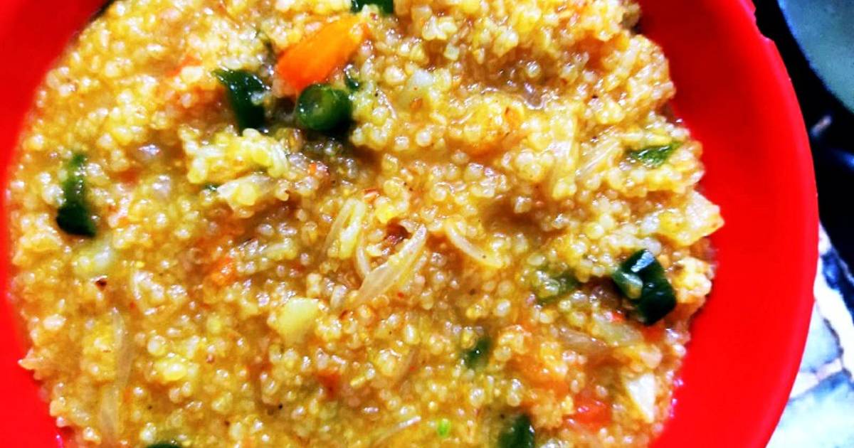 Savoury Daliya halwa Recipe by Shivani gori - Cookpad