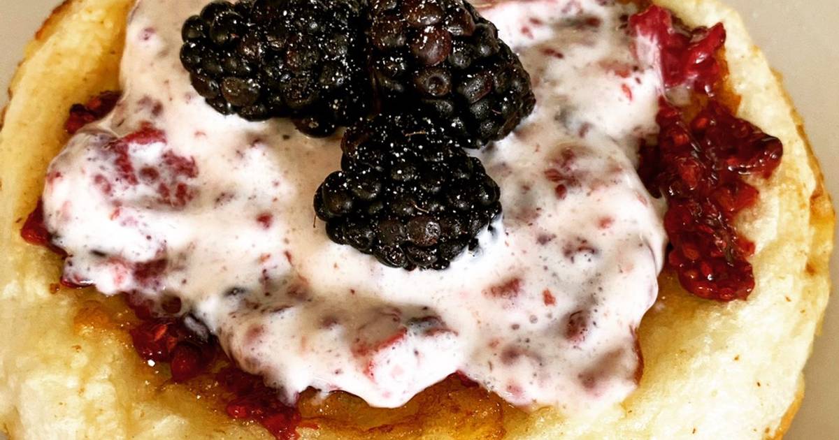Soufflé dulce con moras - keto Receta de Eddy Rocha- Cookpad