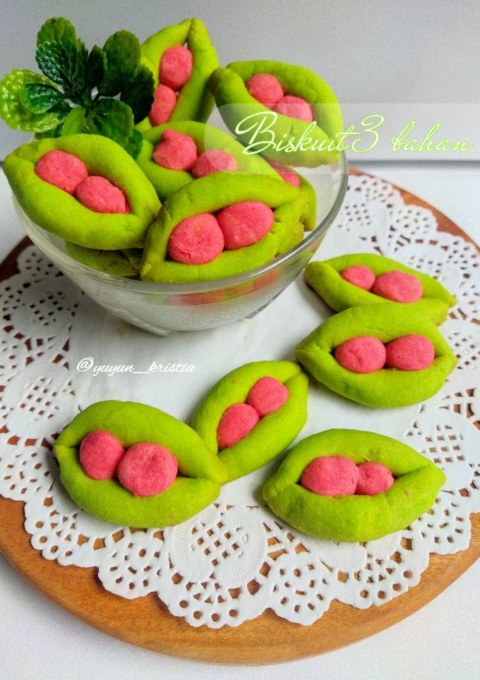 Resep Biskuit 3 Bahan/Kue Kering 3 Bahan oleh Yuyun Kristia - Cookpad