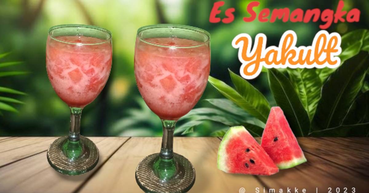 Resep Es Semangka Yakult oleh Simakke - Cookpad