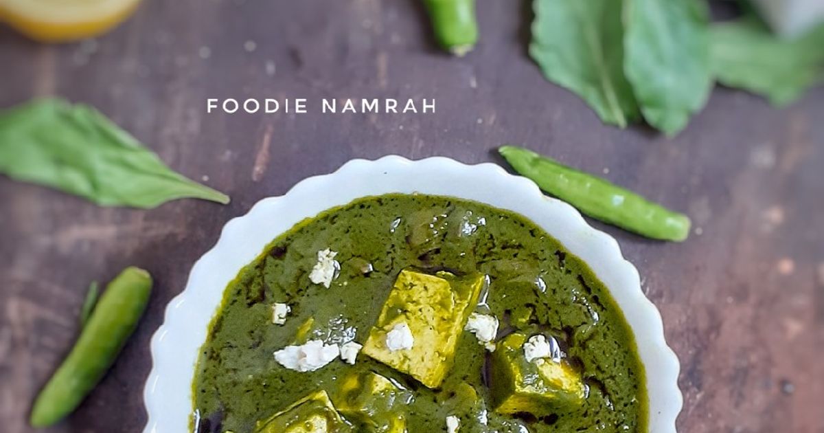 Palak Paneer Restaurant Style Recipe by Namrah Qureshi - Cookpad