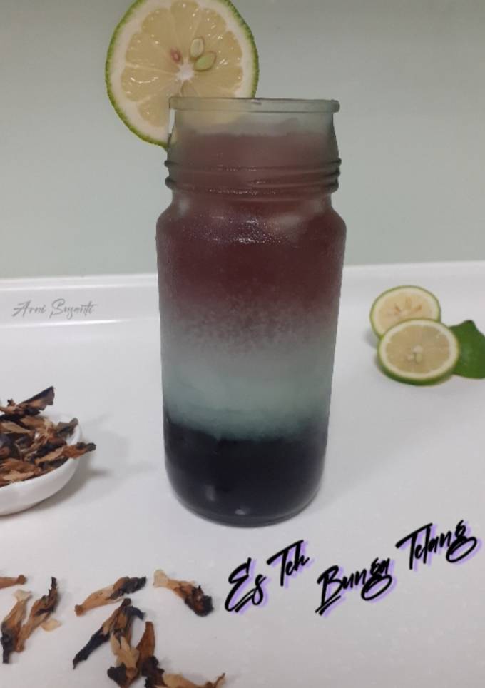 Resep 135. Es Teh Bunga Telang oleh Arni Susanti - Cookpad