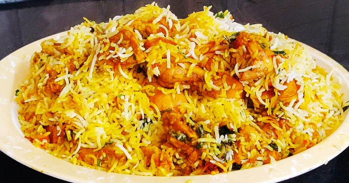 Layered Chicken Biryani Step By Step Preparation Recipe by Shaheen Syed ...