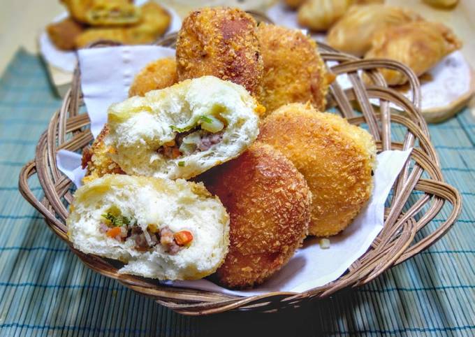 Resep Roti Goreng Isi Rogout Daging oleh Aldindan's Kitchen - Cookpad