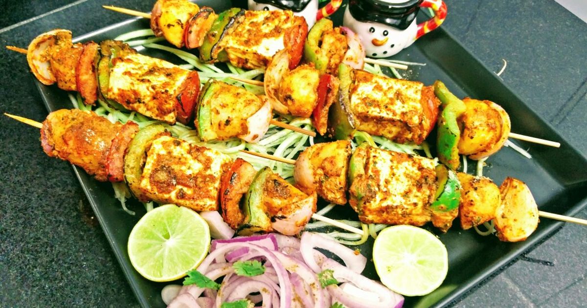 Tandoori Paneer Platter Recipe by Archana Bhargava - Cookpad